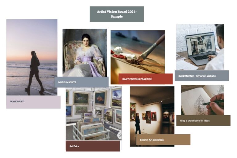 Artist 2 Artist Challenge -Tip #1: Create an Artist Vision Board ...